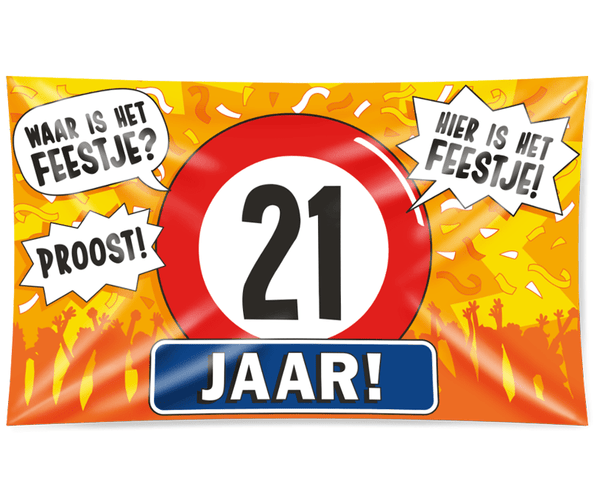 Comprar banderas de 21 años – Partywinkel